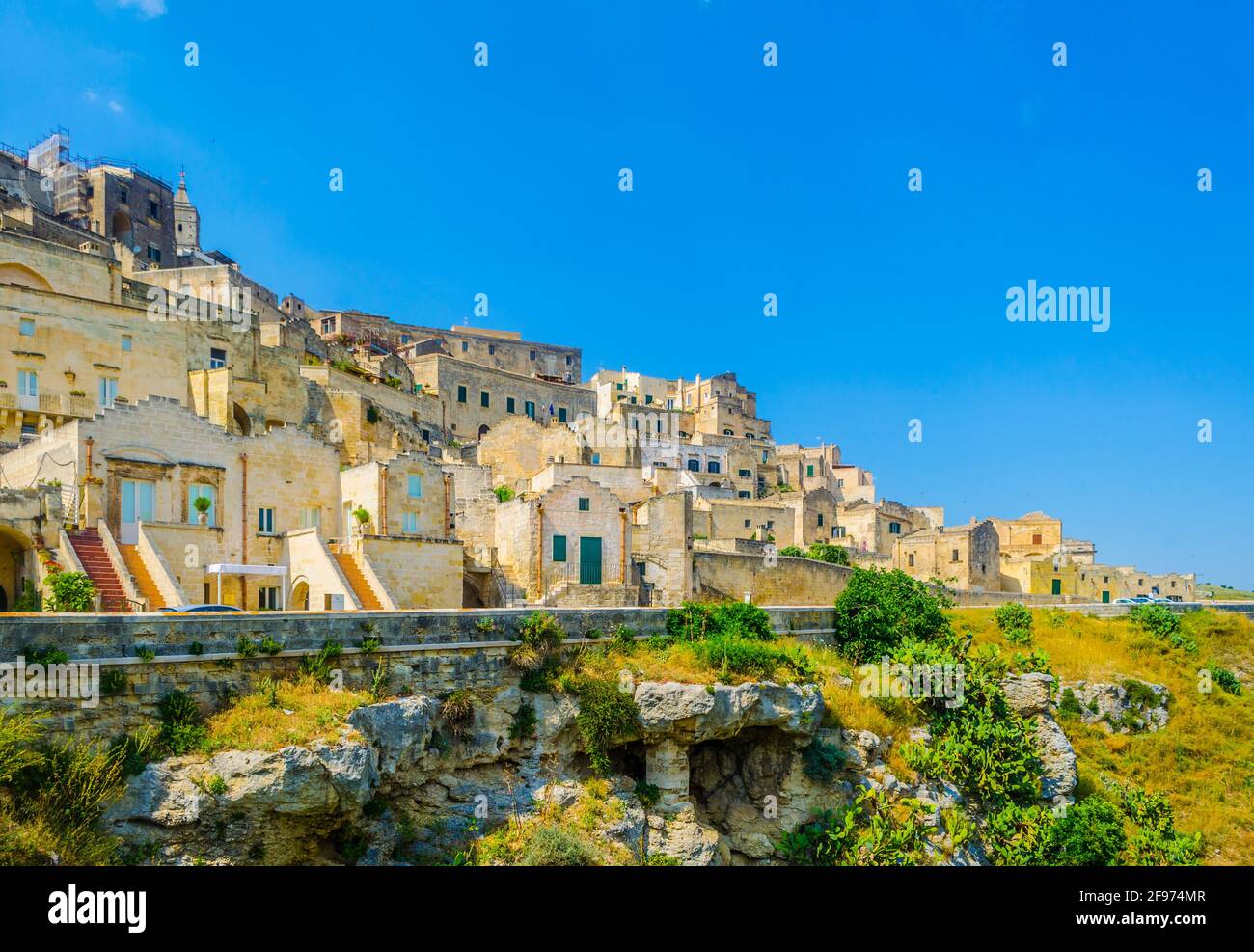 View of rooftops of the Italian city Matera Stock Photo - Alamy