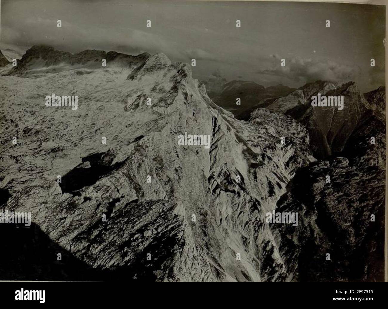 View of the karst plateau from the right wing position on the big ...