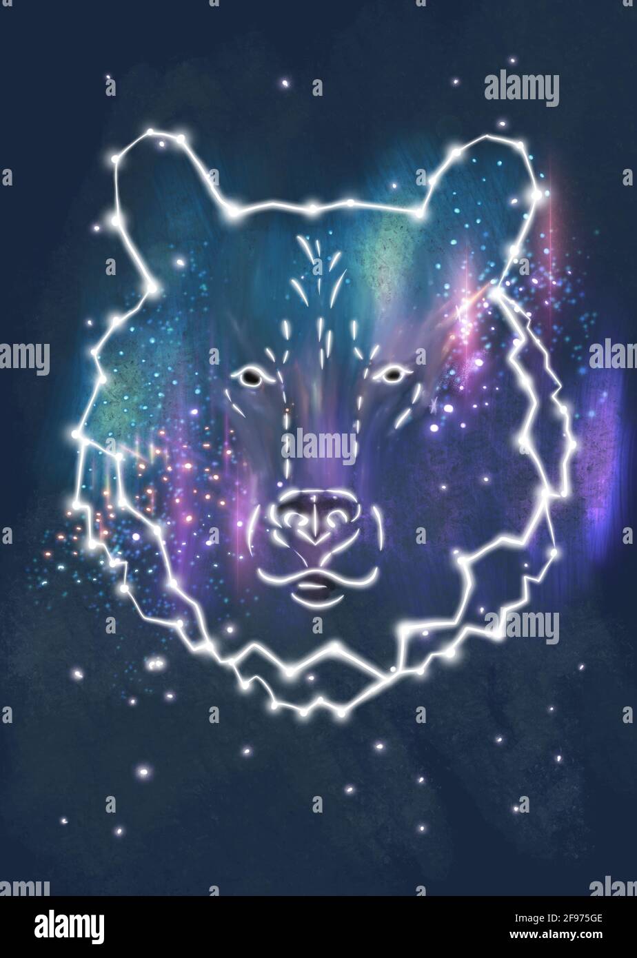 constellation bear illustration Stock Photo - Alamy