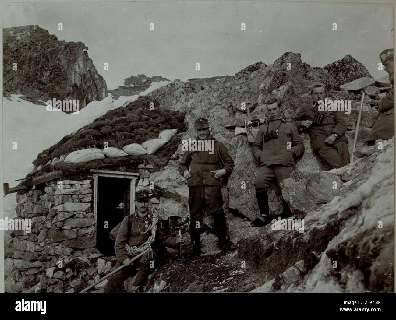 Telephone counter of the artillery leobachter at the Rizoni Stock Photo ...