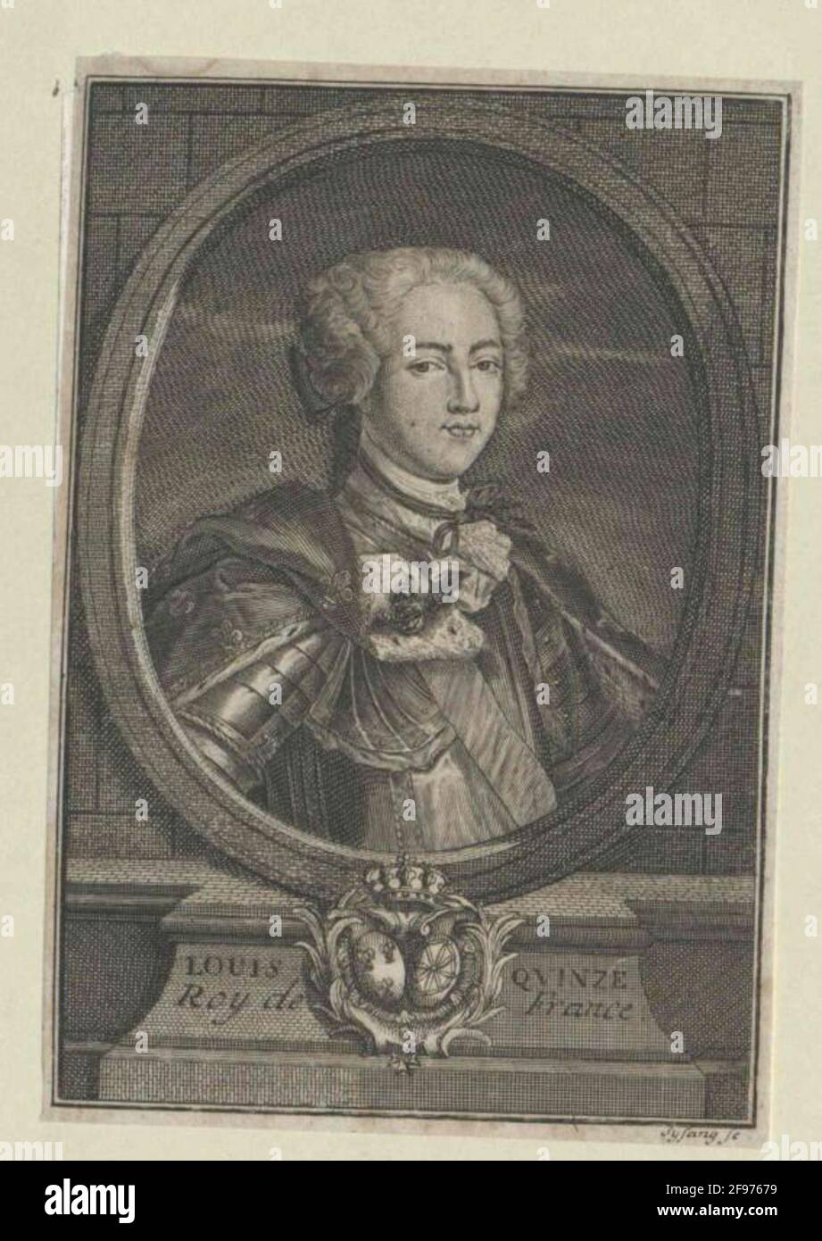 Ludwig XV., King of France 1719/1750 Stock Photo - Alamy