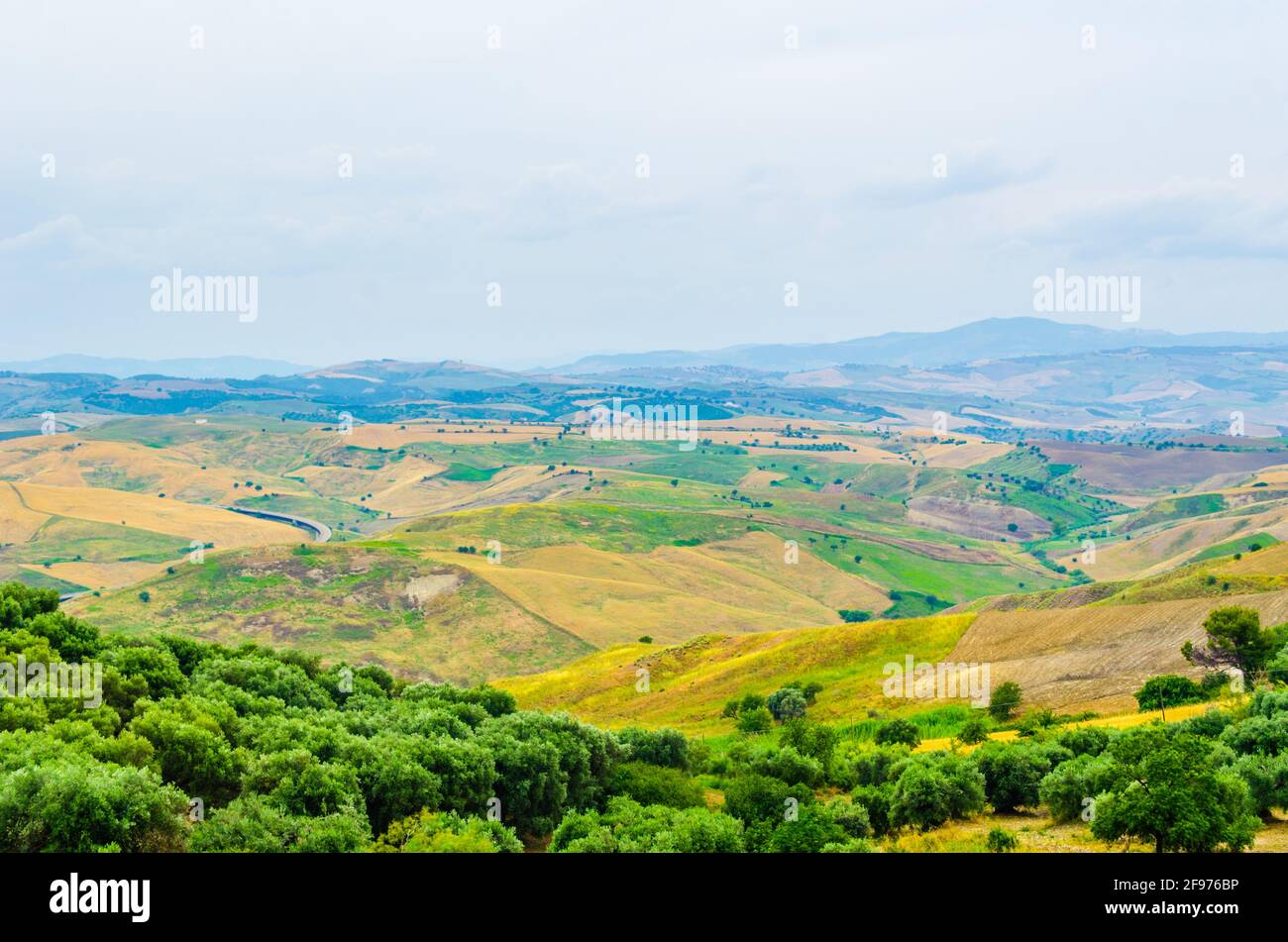 Landscape of Basilicata region in Italy Stock Photo - Alamy