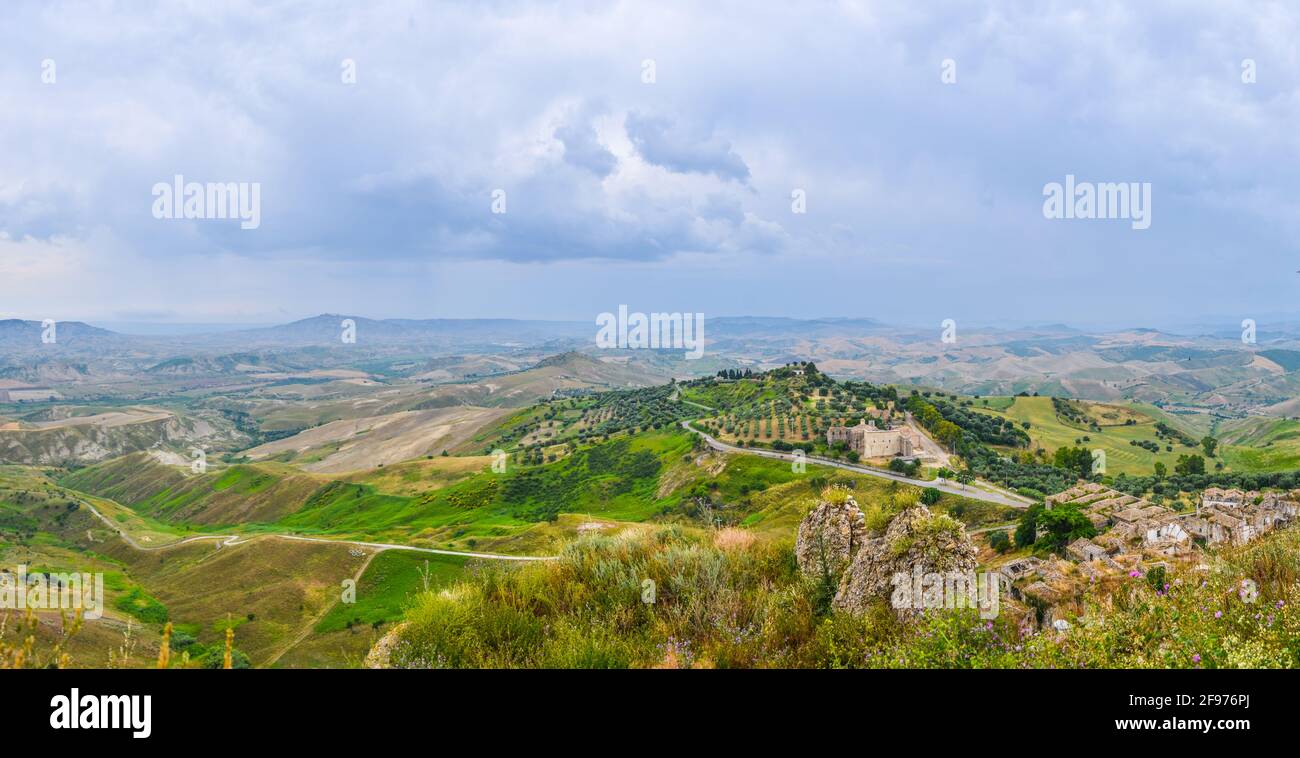Landscape of Basilicata region in Italy Stock Photo - Alamy