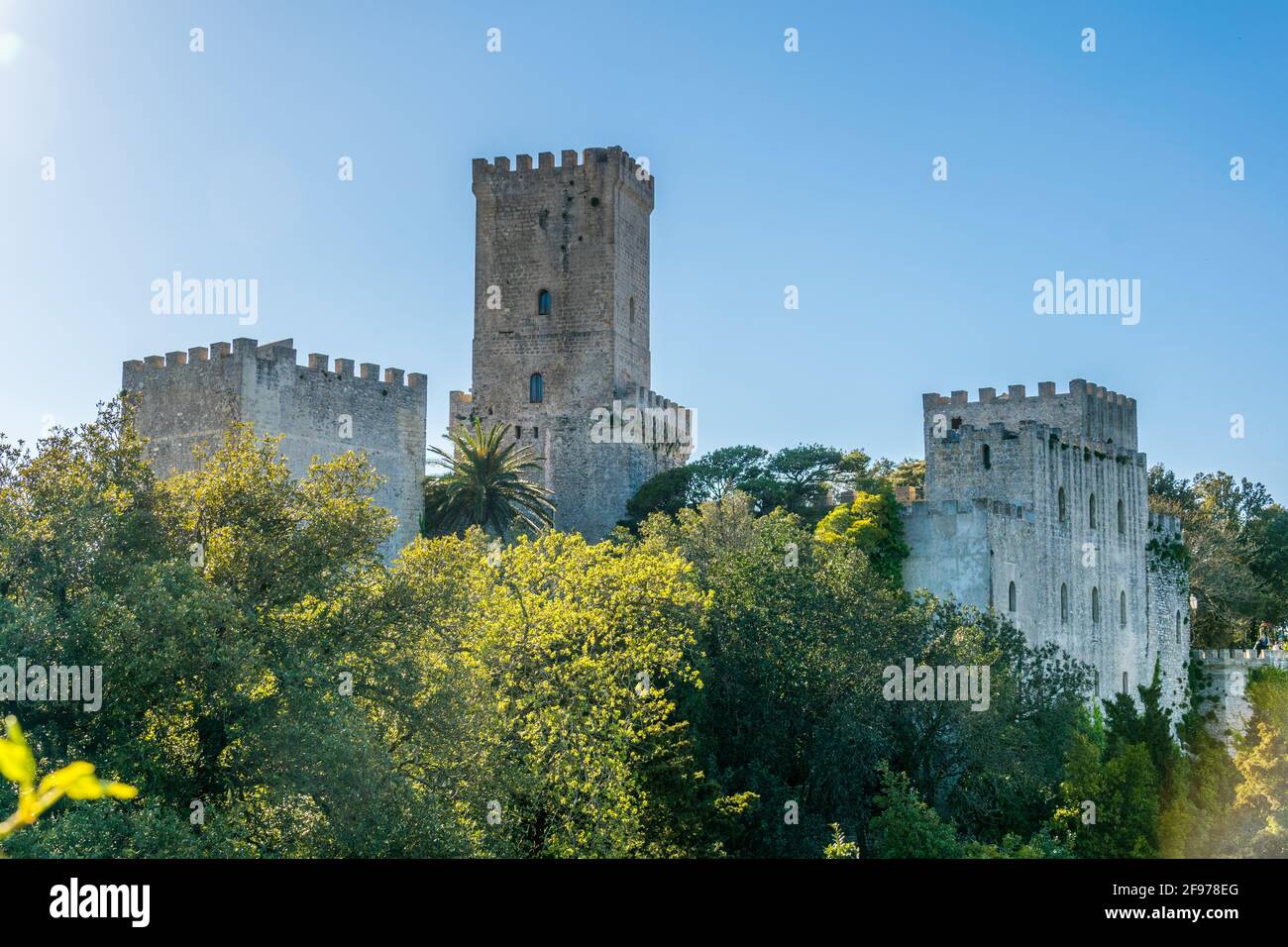 Castello di Venere in Erice, Sicily, Italy Stock Photo - Alamy