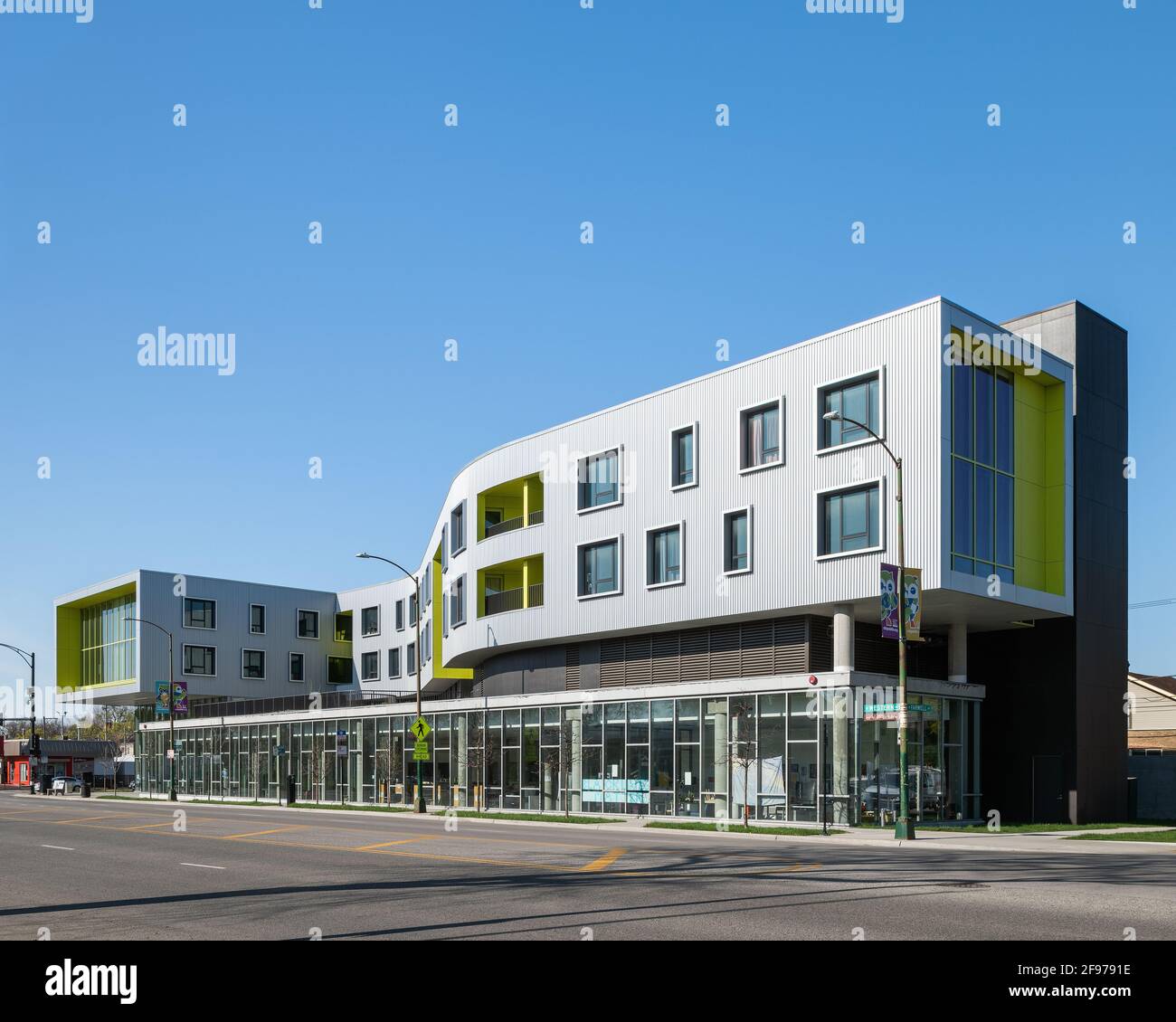 Northtown Library designed by Perkins & Will Stock Photo - Alamy