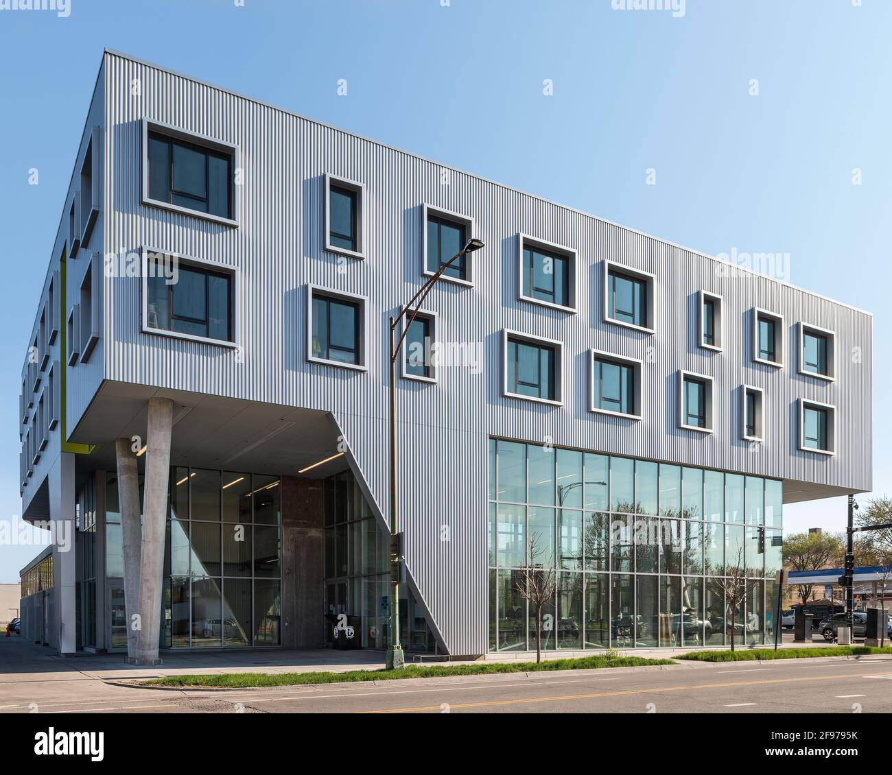 Northtown Library designed by Perkins & Will Stock Photo - Alamy