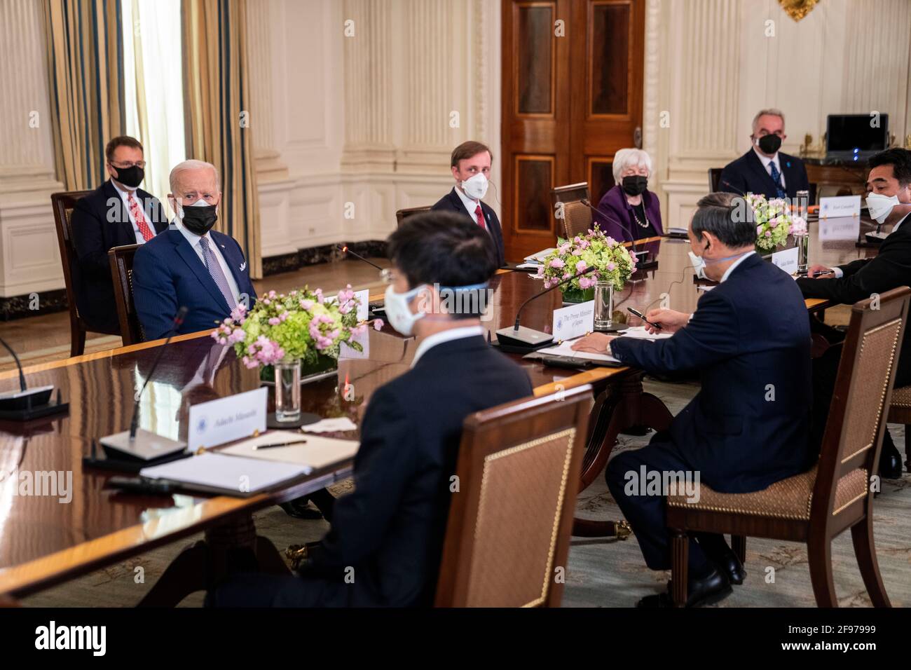 President Joe Biden and Prime Minister of Japan H.E. Suga Yoshihide ...