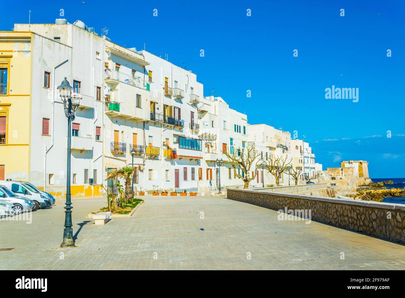 View of seaside of the sicilian city Trapani, Italy Stock Photo - Alamy