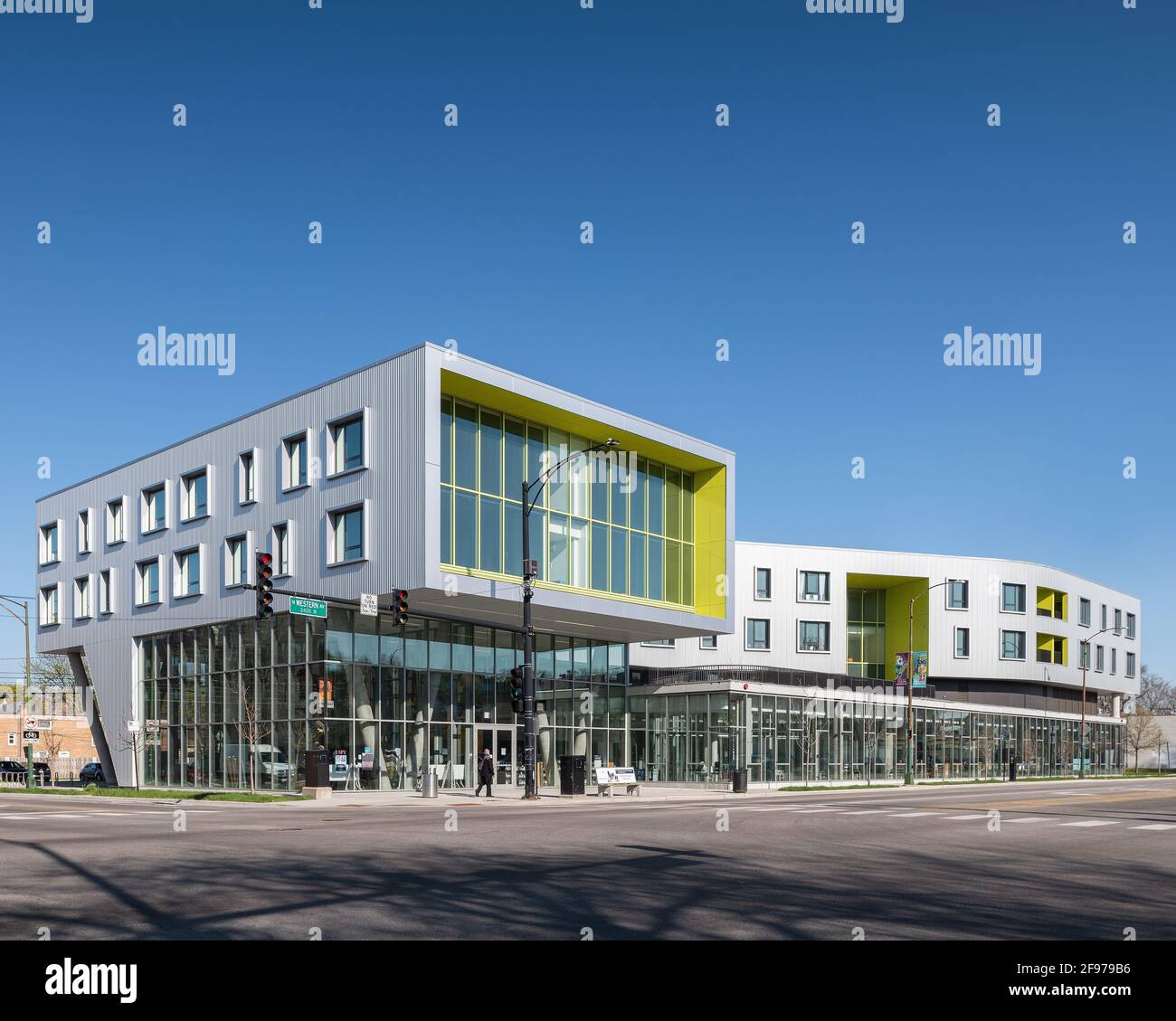 Northtown Library designed by Perkins & Will Stock Photo - Alamy