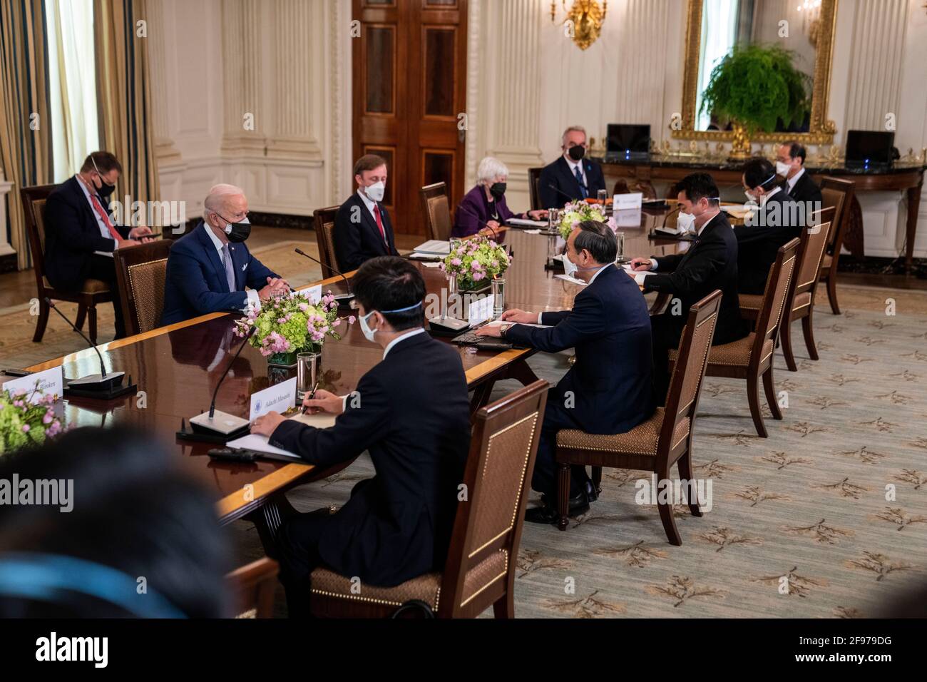 President Joe Biden and Prime Minister of Japan H.E. Suga Yoshihide ...