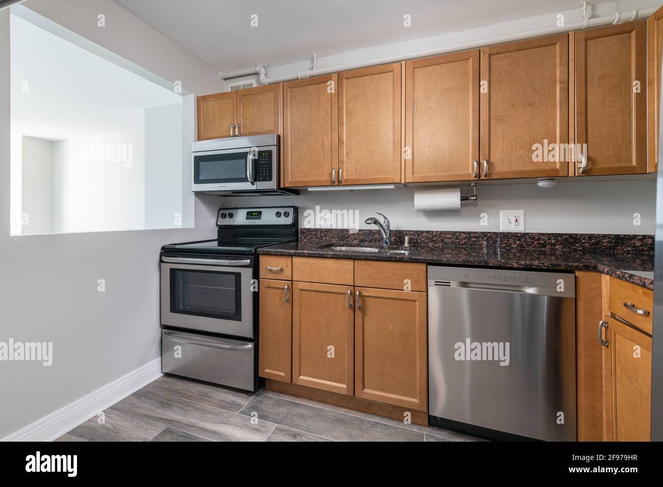 Residential Interior: Kitchen Stock Photo - Alamy