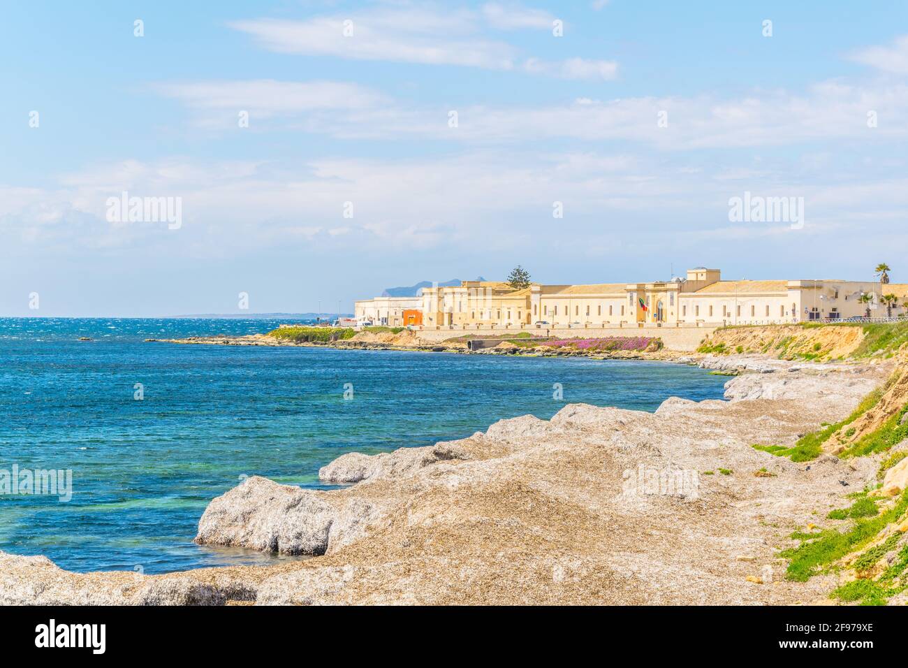 View of seaside of the sicilian city Marsala, Italy Stock Photo - Alamy