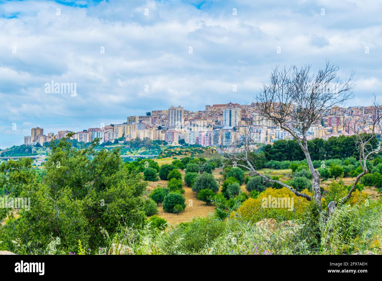 Agrigento temple valley aerial hi-res stock photography and images - Alamy