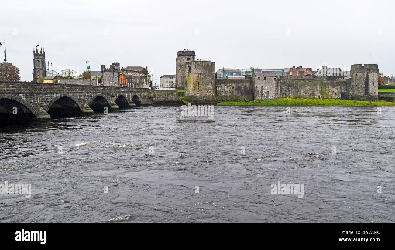 Historic and medieval city of Limerick, Ireland Stock Photo - Alamy