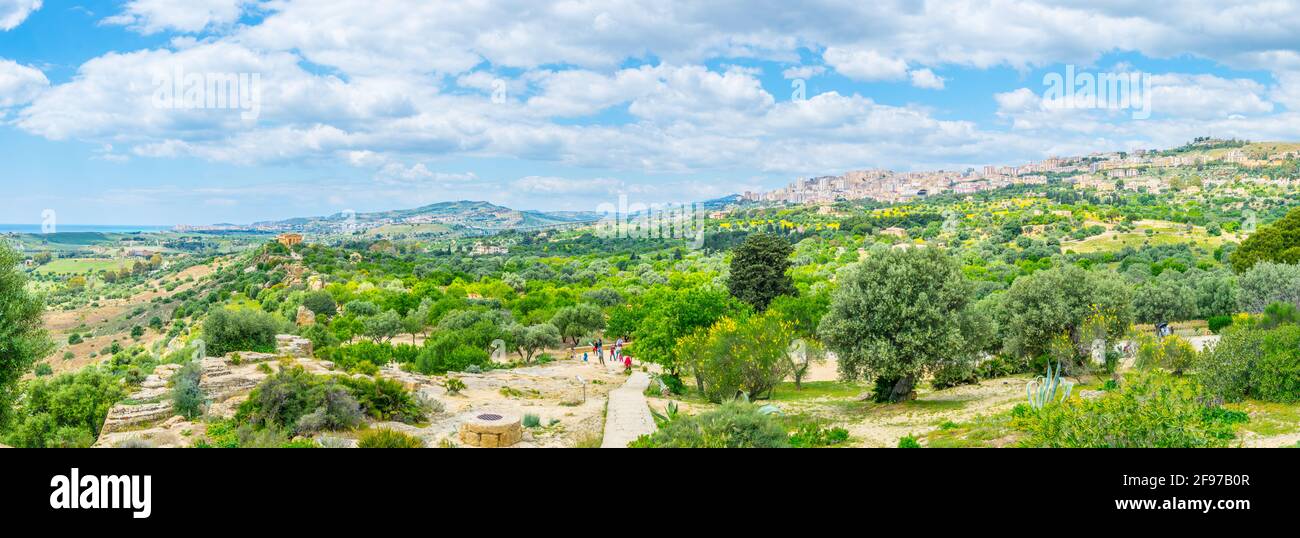 Agrigento temples aerial view hi-res stock photography and images - Alamy