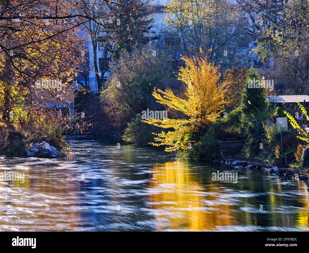 Lechwasser in the Proviantbach, UNESCO World Heritage Site Stock Photo ...