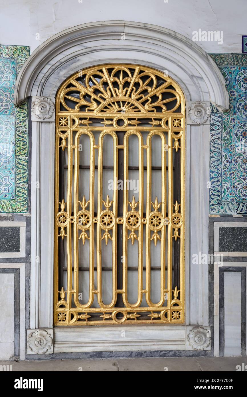 Window in Topkapi Palace, Istanbul City, Turkey Stock Photo - Alamy
