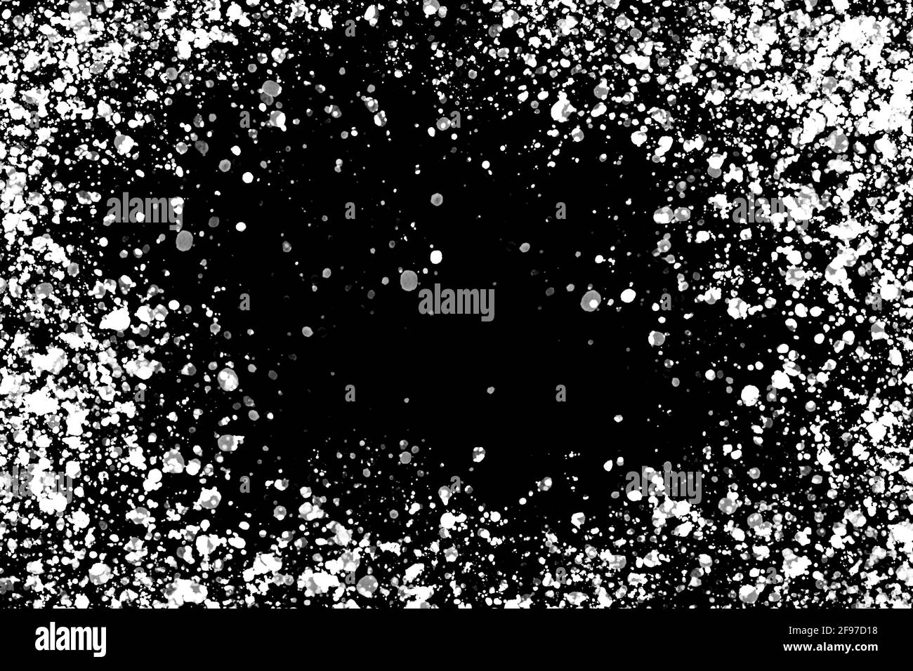 Abstract splatter vignette background Black and White Stock Photos ...