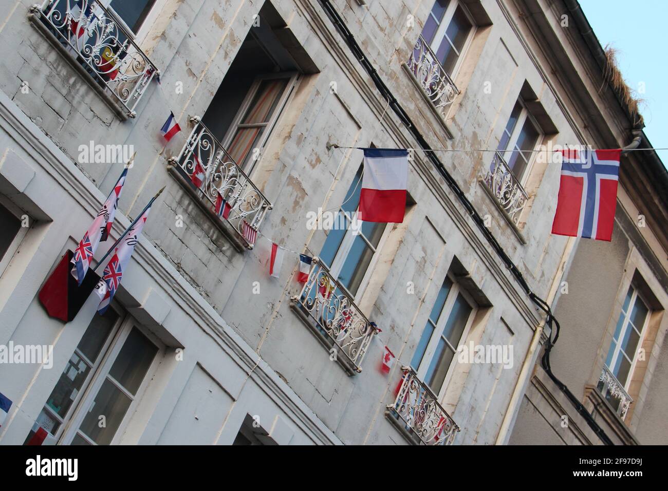 residential buildings in bayeux in normandy (france Stock Photo - Alamy