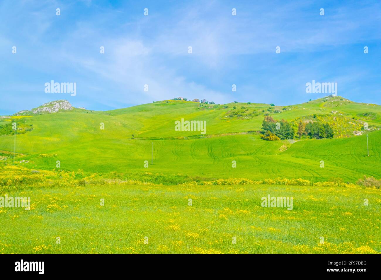 nature in the central Sicily, Italy Stock Photo - Alamy