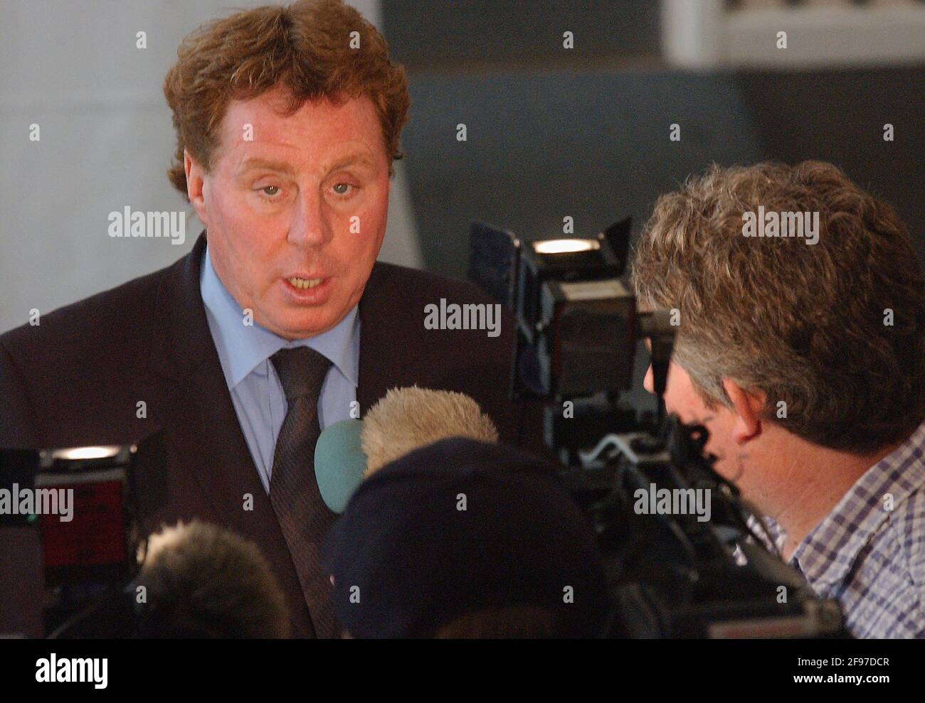 HARRY REDNAPP AT THE PRESS CO0NFERENCE WHERE IT WAS ANNOUNCED HE WAS TO ...