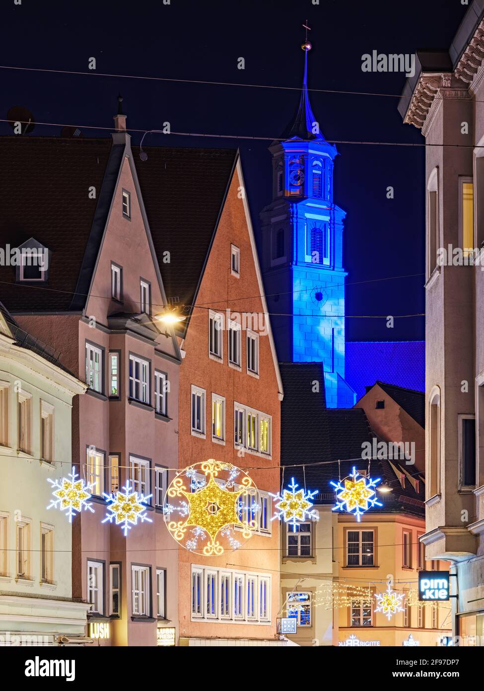 Advent evening in downtown Augsburg Stock Photo - Alamy