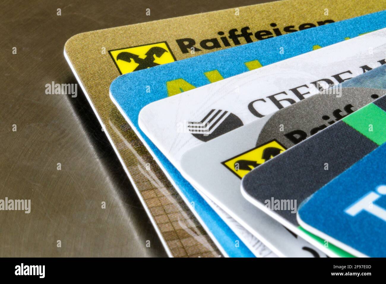 Bank cards of different banks Stock Photo - Alamy