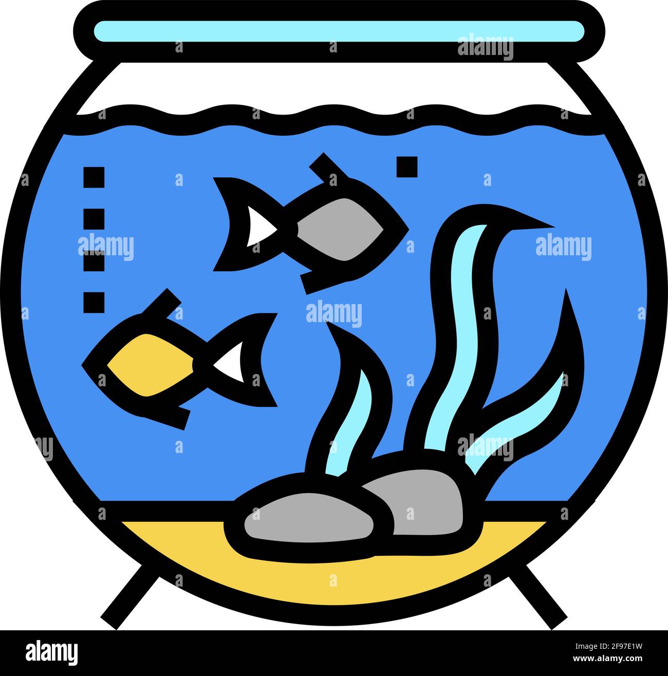 aquarium water color icon vector illustration Stock Vector Image & Art ...
