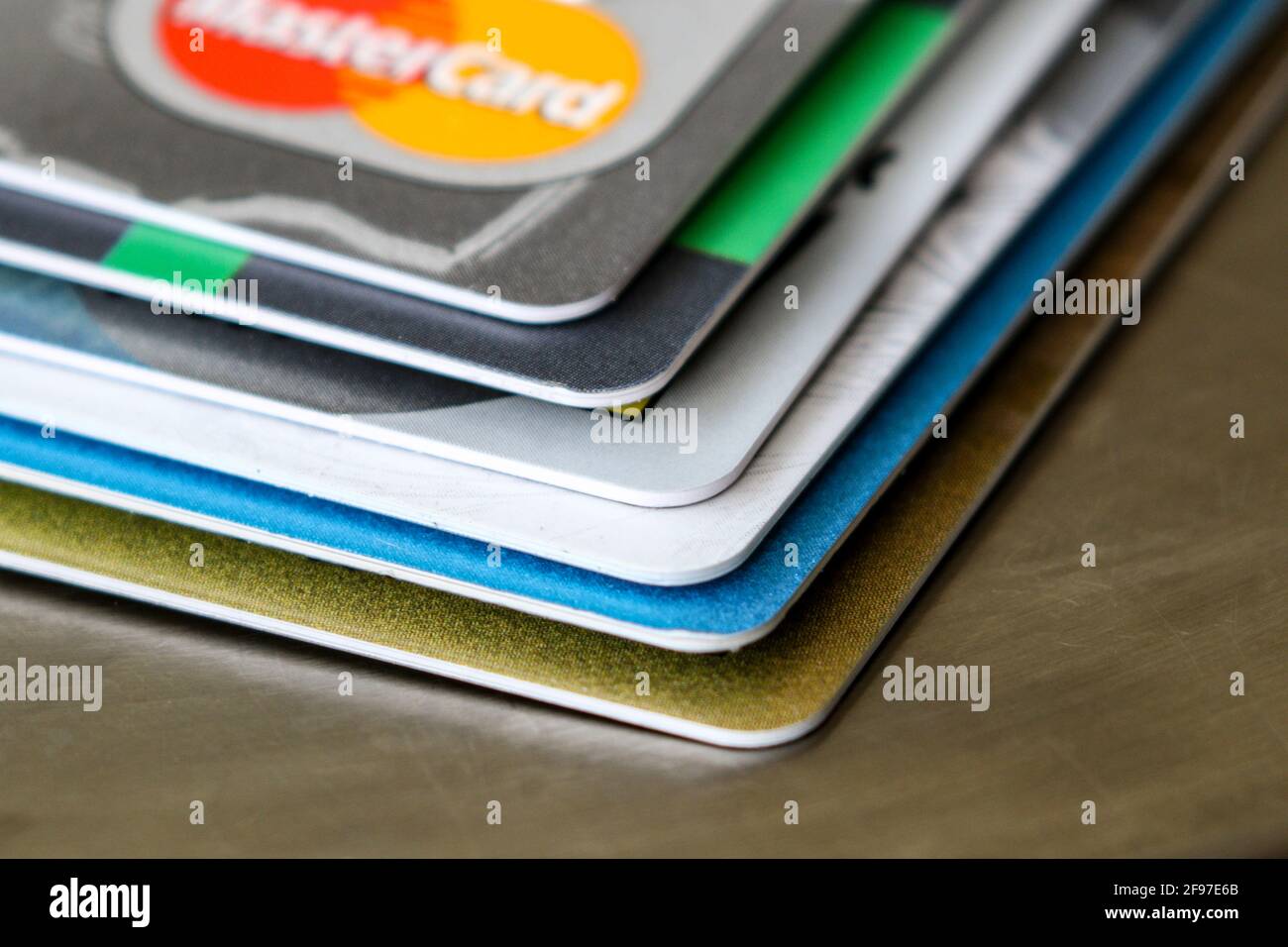 Bank cards of different banks Stock Photo - Alamy