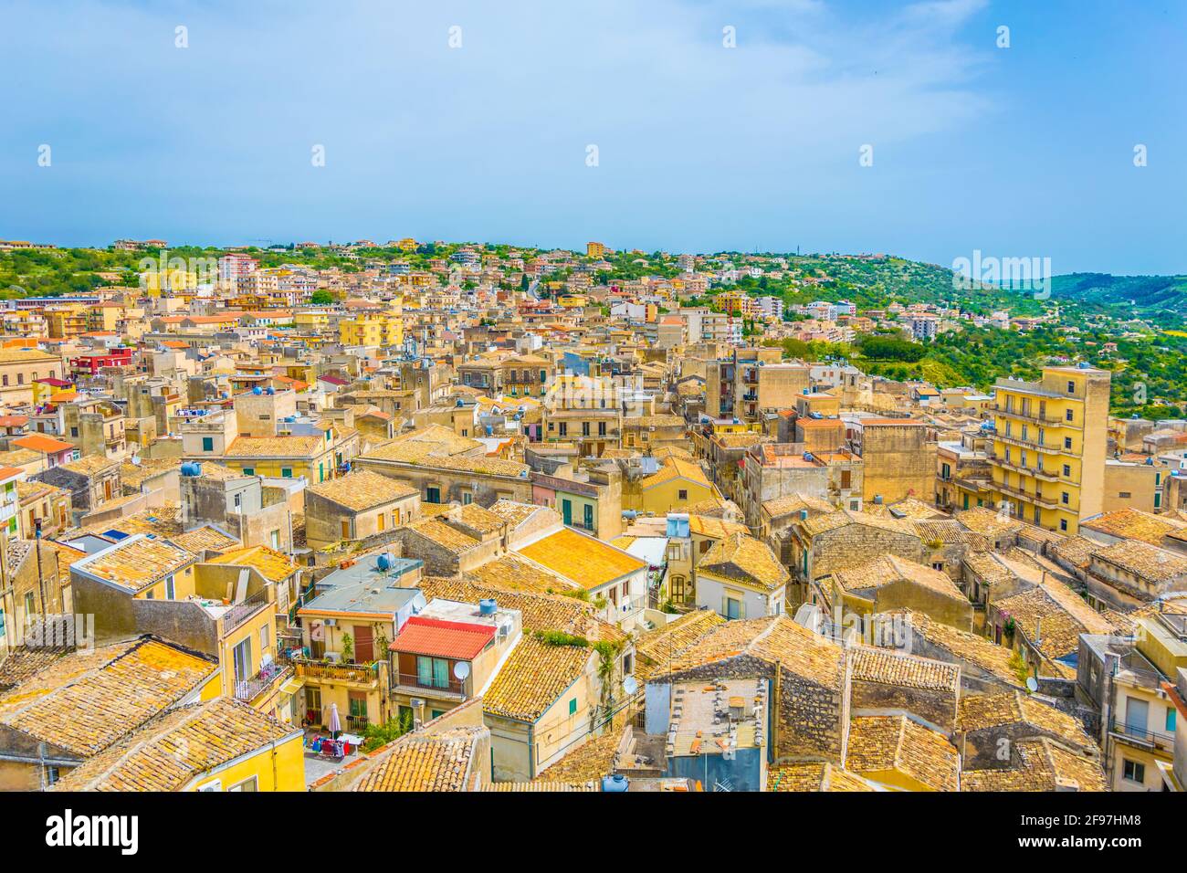 Aerial view of Modica, Sicily, Italy Stock Photo - Alamy