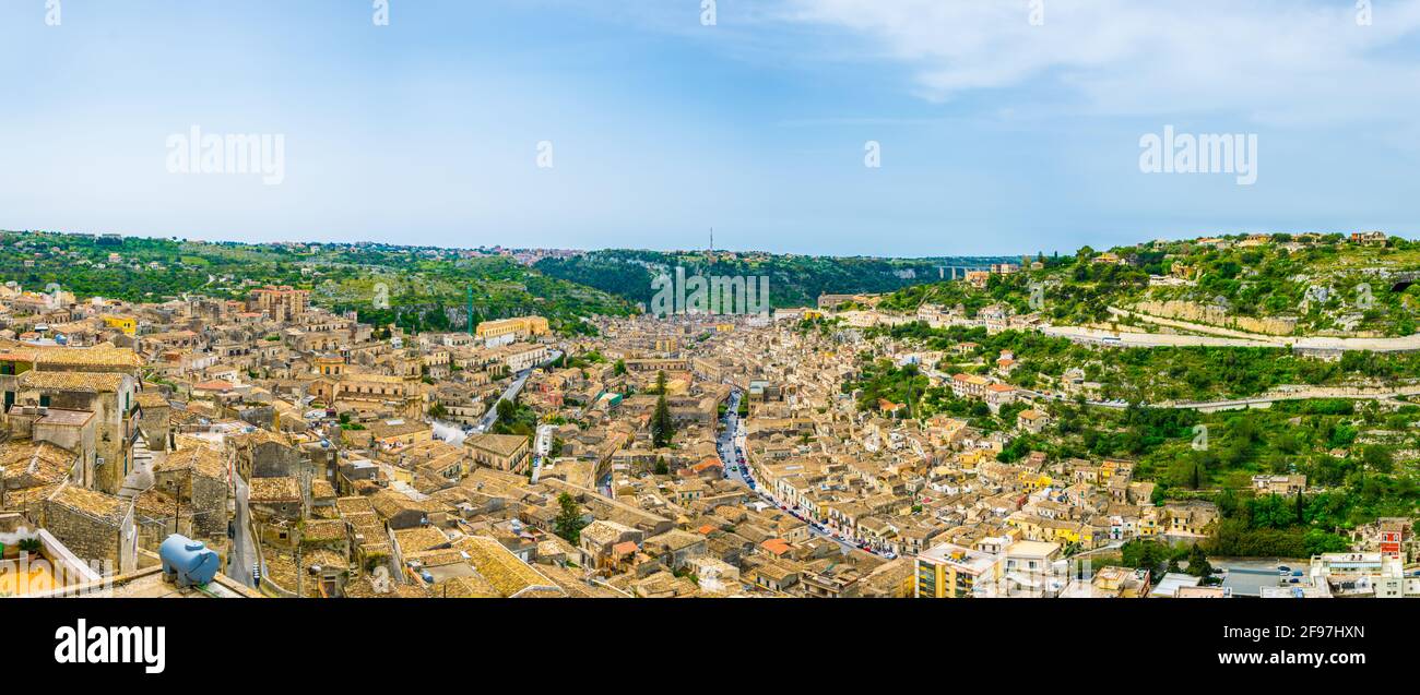 Aerial view of Modica, Sicily, Italy Stock Photo - Alamy