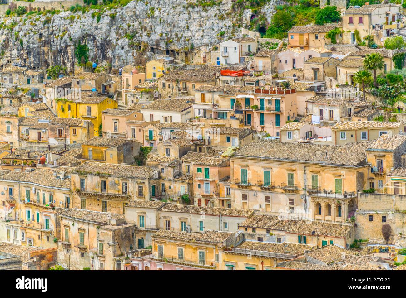 Aerial view of Modica, Sicily, Italy Stock Photo - Alamy