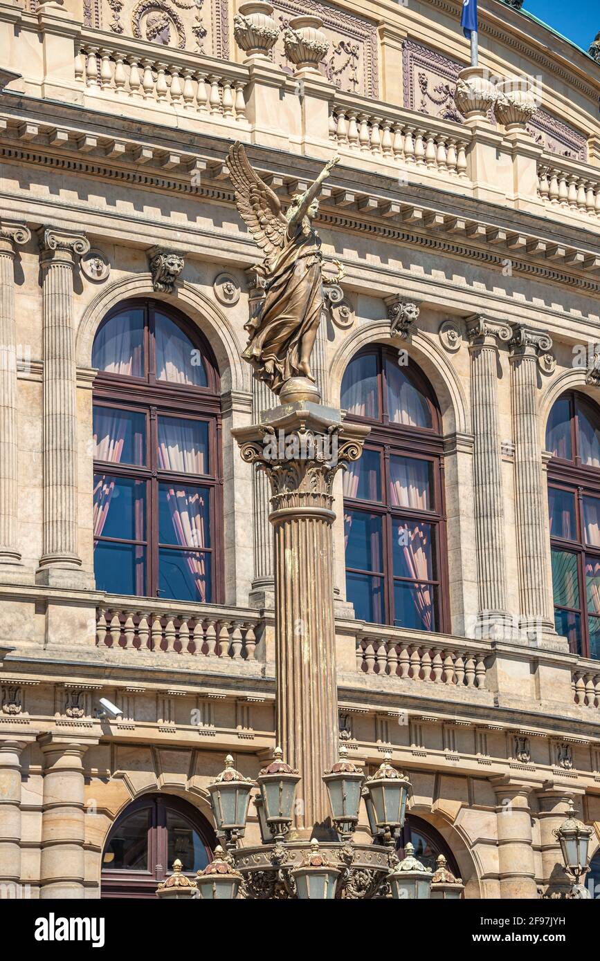 Golden angel statue in prague hi-res stock photography and images - Alamy