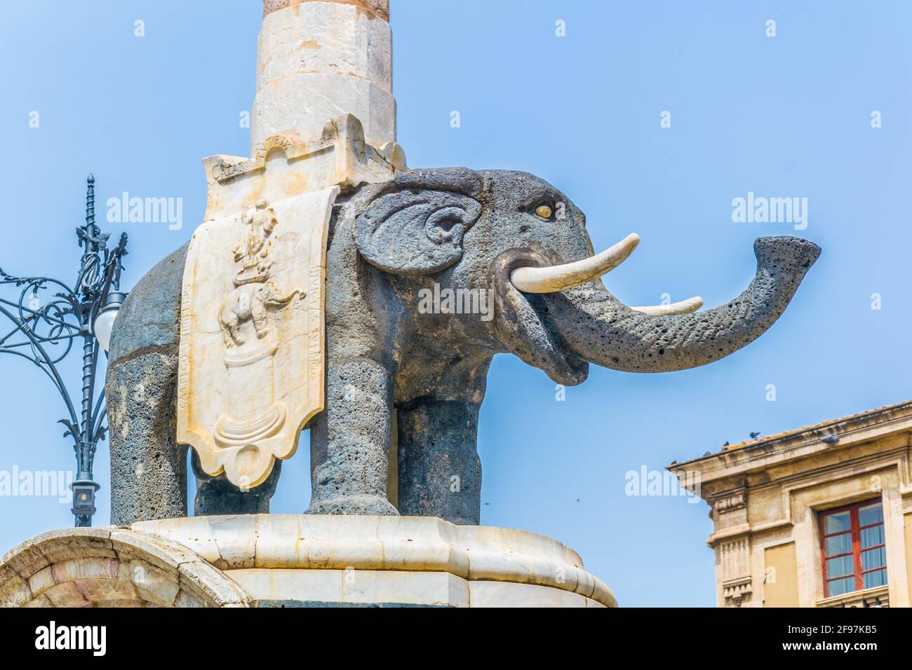 Elephant fountain in Catania, Sicily, Italy Stock Photo - Alamy