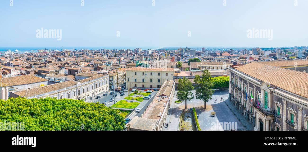 Aerial view of Catania, Sicily, Italy Stock Photo - Alamy