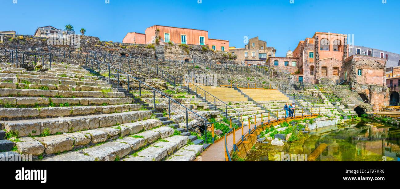 Greek roman theatre catania hi-res stock photography and images - Alamy