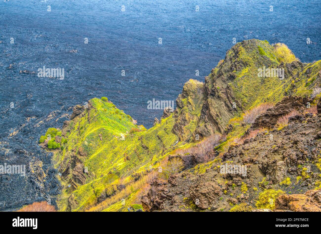 Valle del bove of mount etna in Sicily, Italy Stock Photo - Alamy