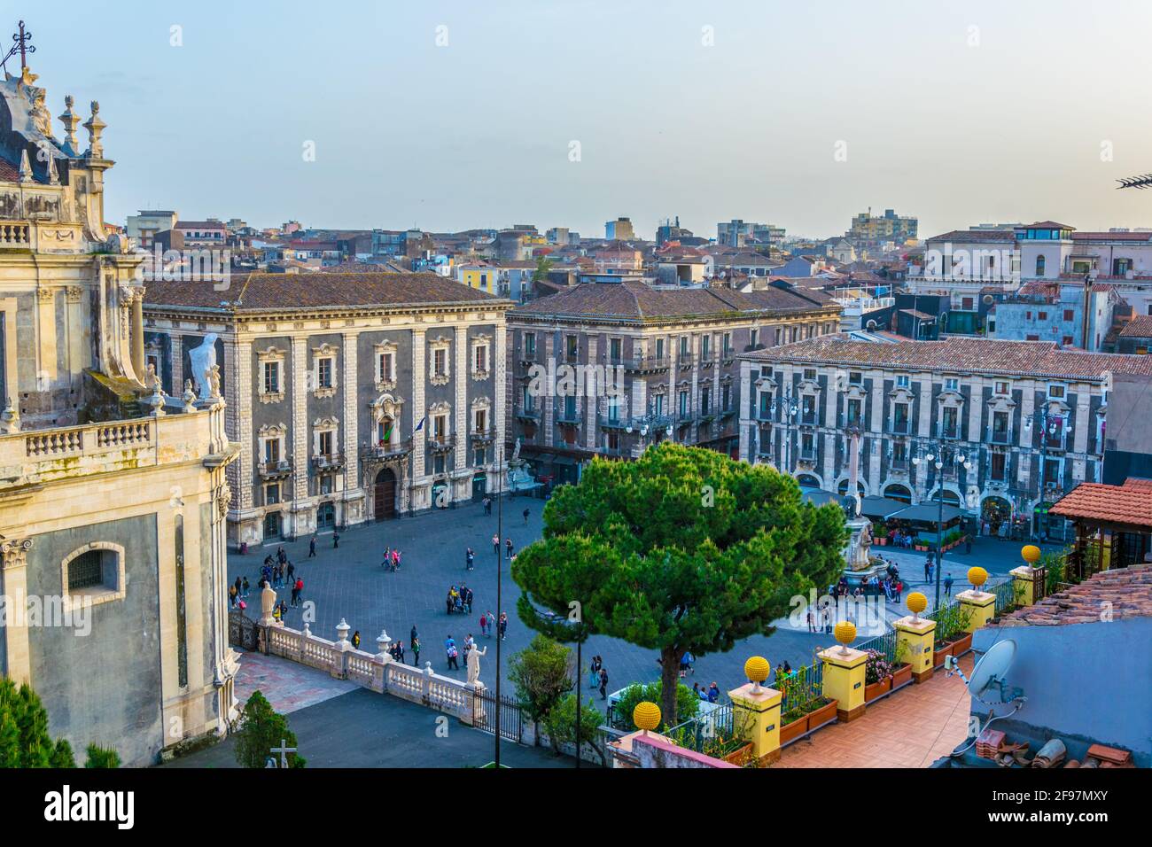Aerial view of Piazza Duomo in Catania, Sicily, Italy Stock Photo - Alamy
