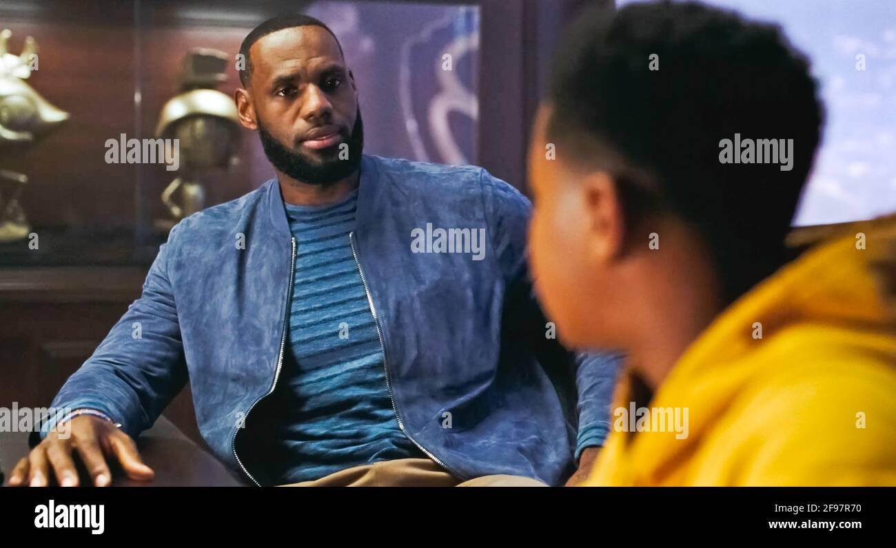 USA. LeBron James and Cedric Joe in a scene from the (C)Warner Bros ...