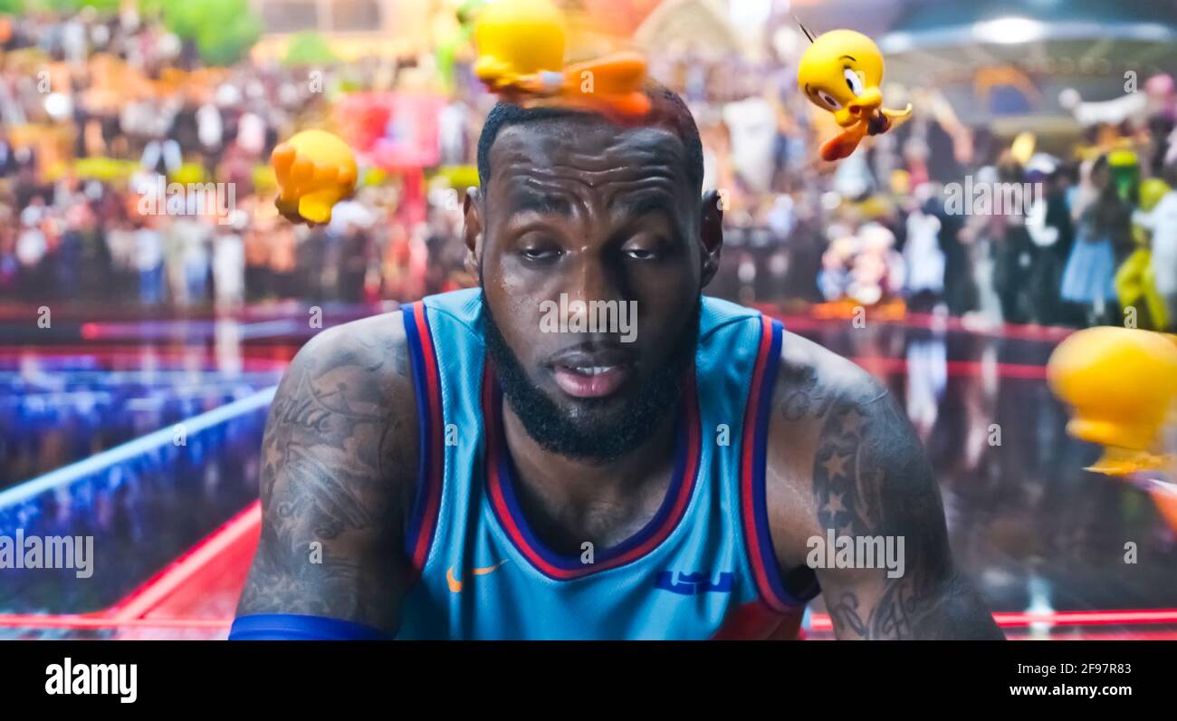 USA. LeBron James in a scene from the (C)Warner Bros Studios new movie ...