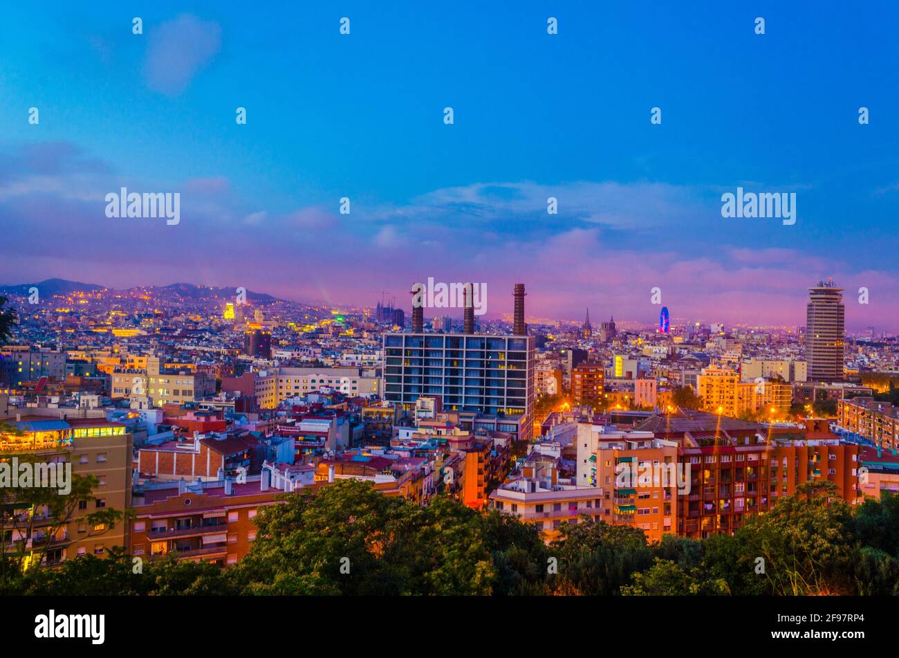 Viewpoint of montjuic barcelona hi-res stock photography and images - Alamy