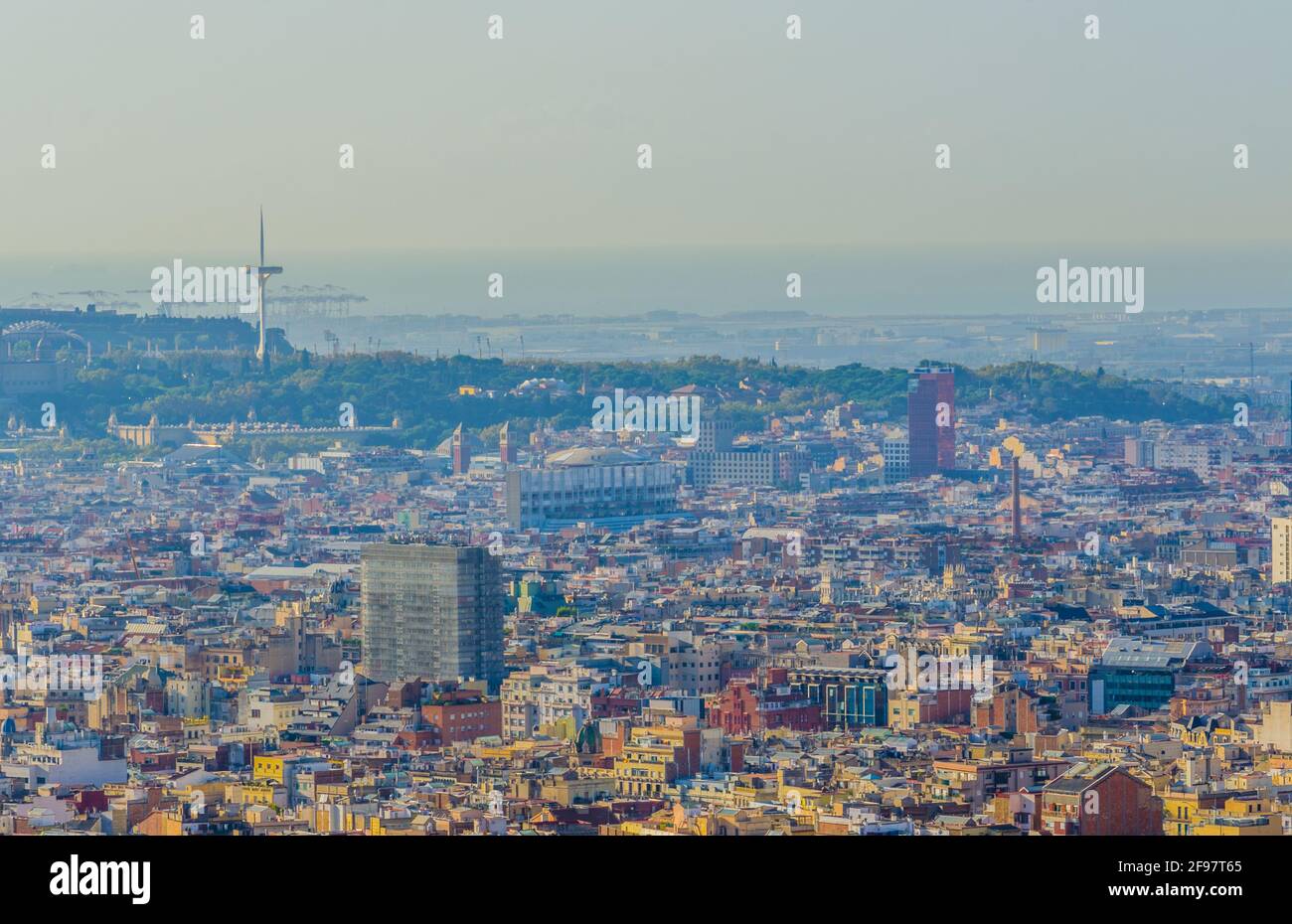 Aerial view of Barcelona, Spain Stock Photo - Alamy