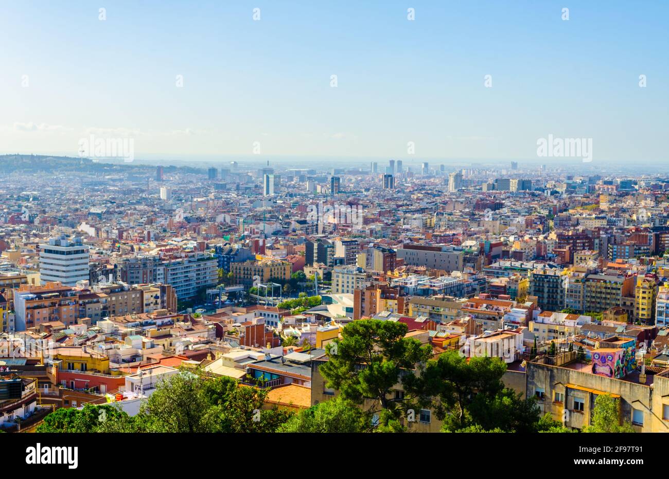 Aerial view of Barcelona, Spain Stock Photo - Alamy