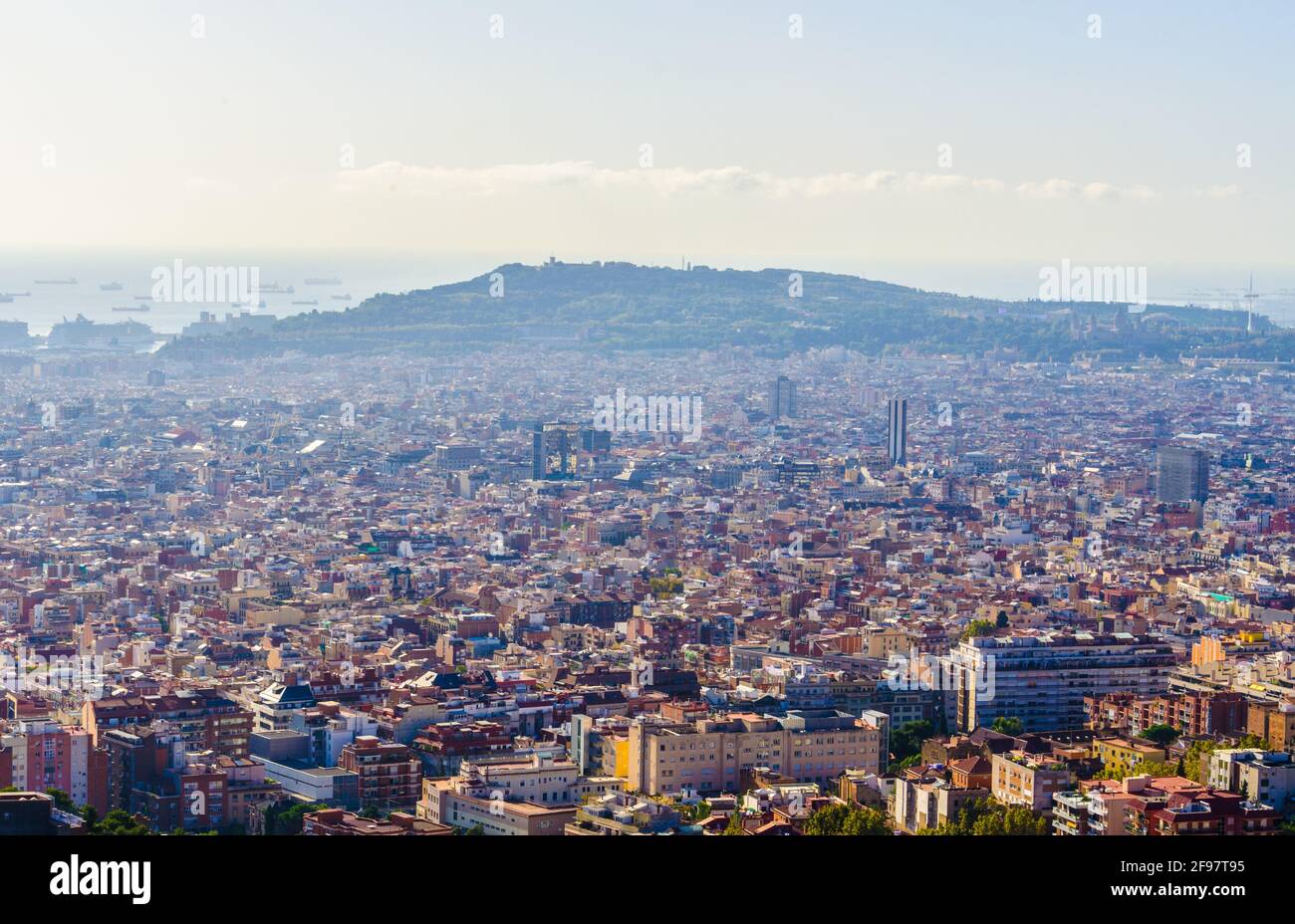 Aerial view of Barcelona, Spain Stock Photo - Alamy