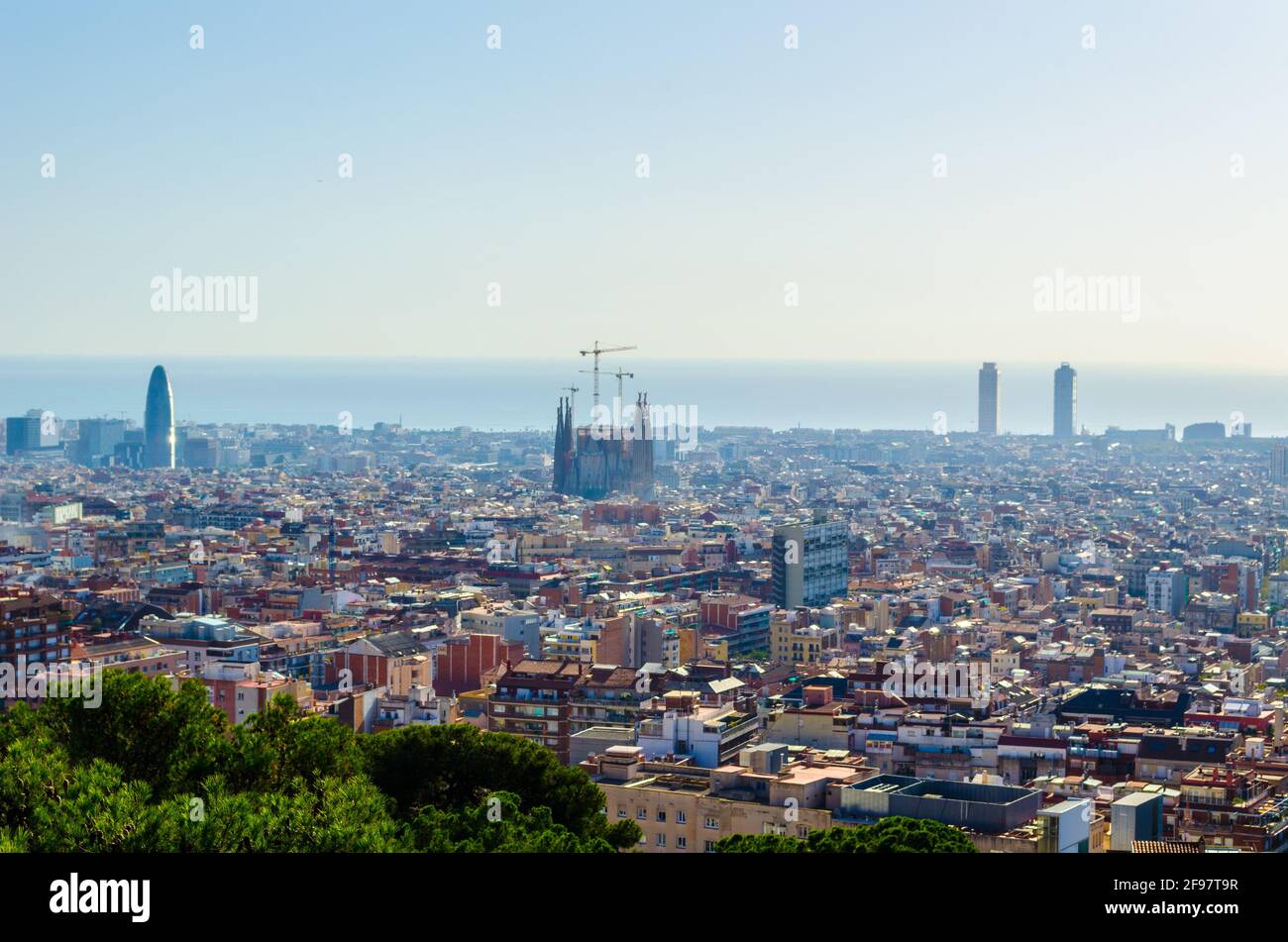 Aerial view of Barcelona, Spain Stock Photo - Alamy