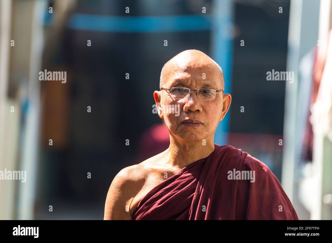 Myanmar, the Mahagandhayon monastery with monks Stock Photo - Alamy