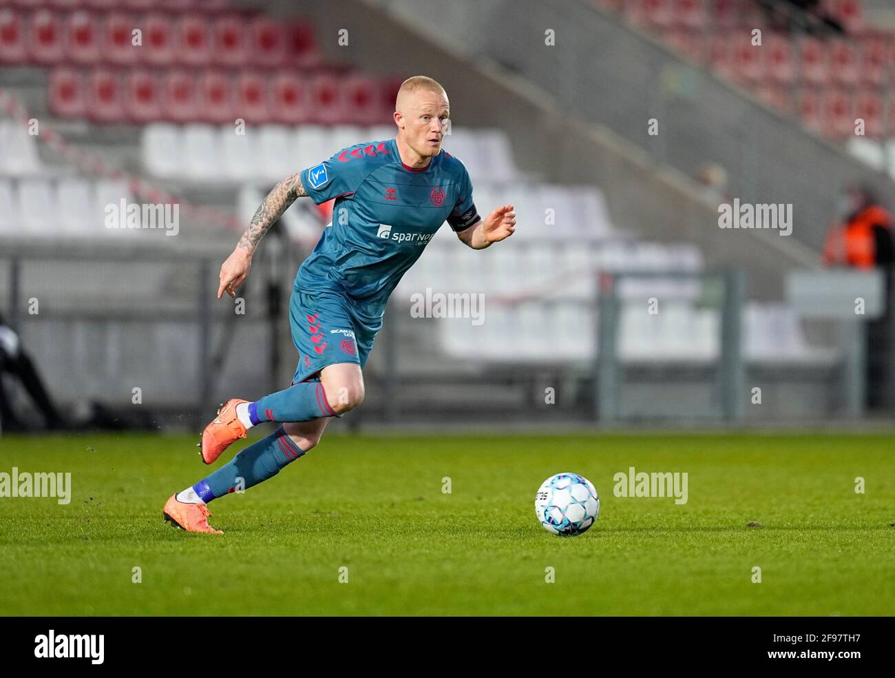 April 16, 2021: Aalborg BK’s Rasmus Thelander during Aalborg BK on ...