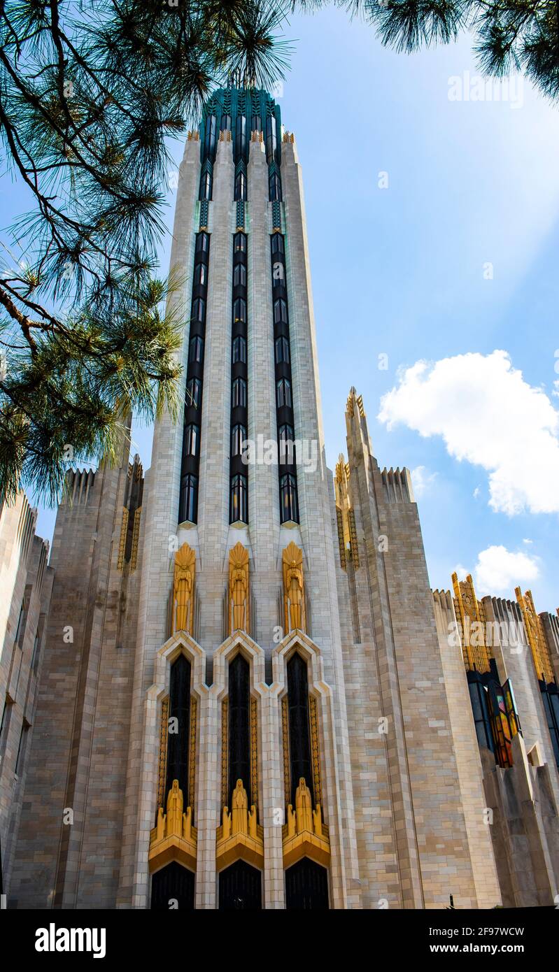 Tulsa OK USA 5 22 2018 Iconic and historic art deco Boston Avenue ...