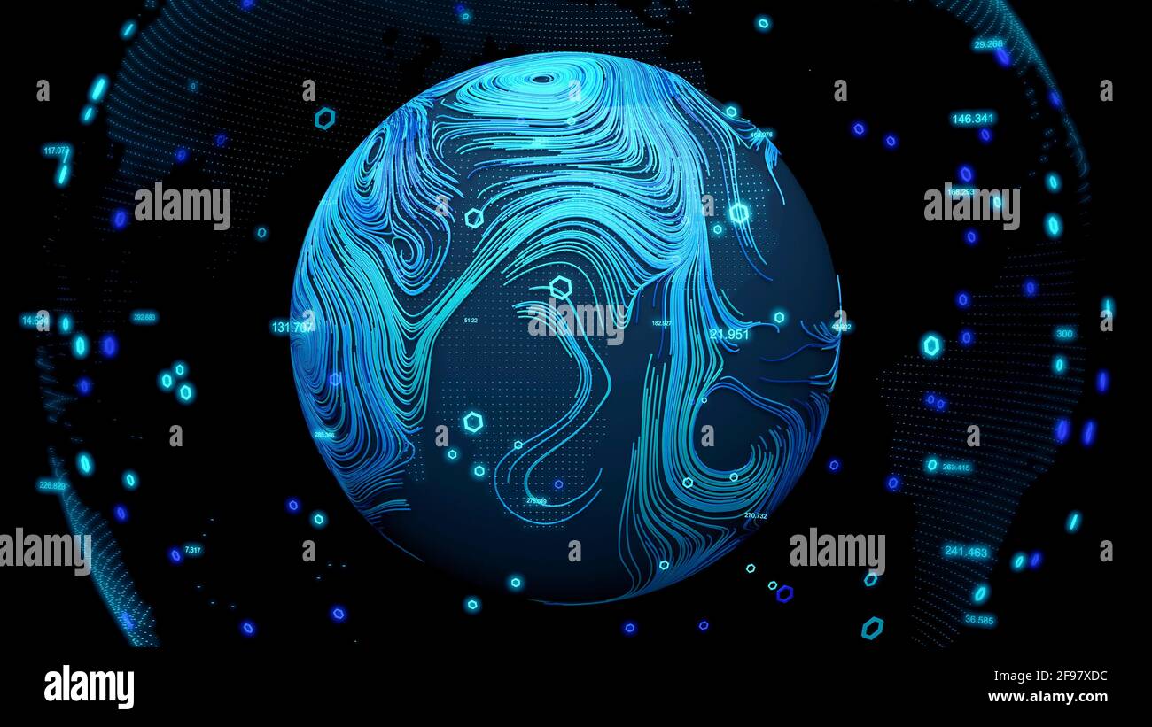 Digital mapping, conceptual illustration Stock Photo - Alamy