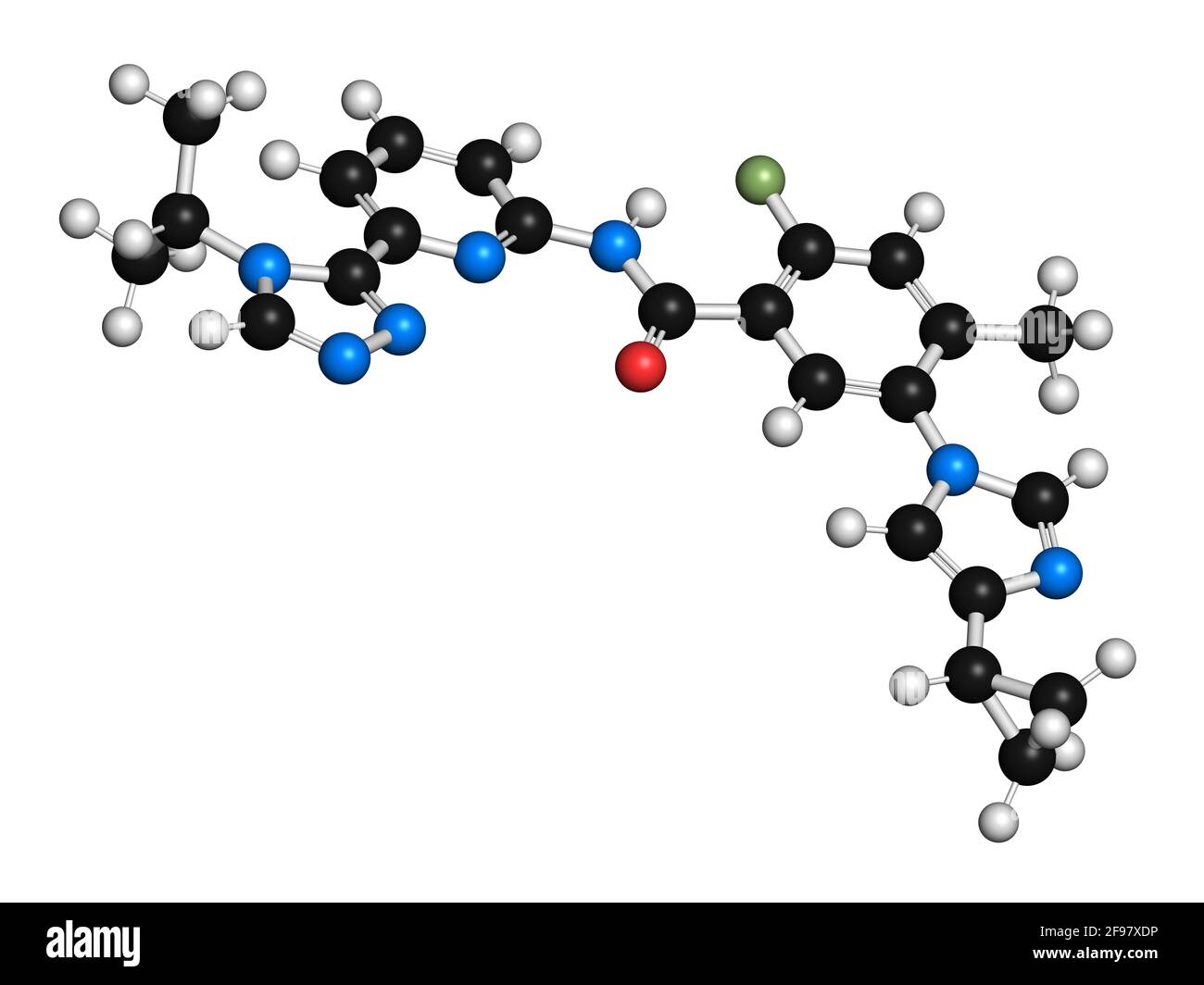 Linzagolix drug molecule, illustration Stock Photo - Alamy